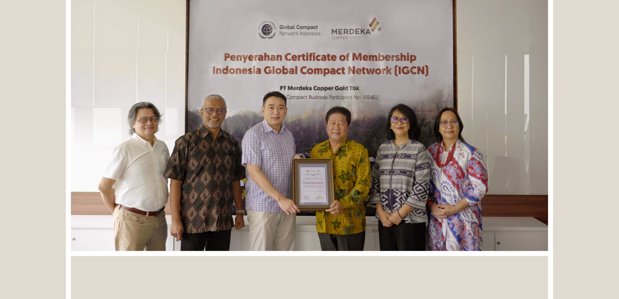PT Merdeka Copper Gold Tbk Becomes a Member of the UN Global Compact ...