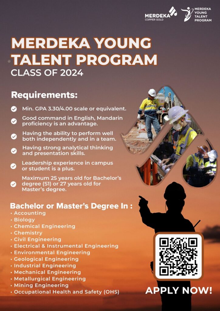 Merdeka Youth Talent Program – PT Merdeka Copper Gold Tbk