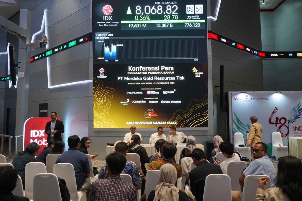 PT Merdeka Gold Resources Tbk Officially Listed on IDX, Raises Rp4.66 ...